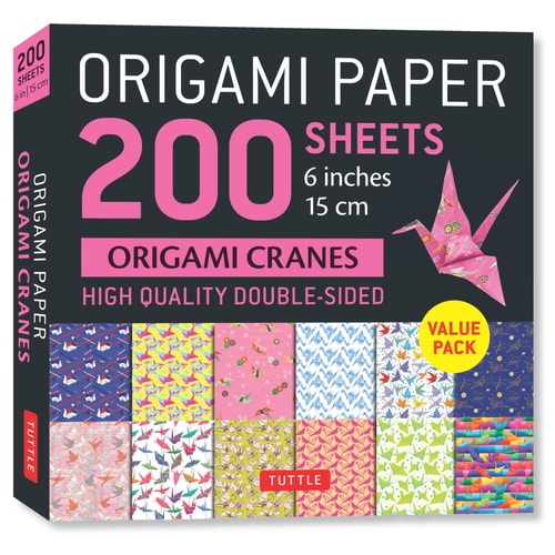 Origami Paper 200 Sheets Origami Cranes 6 : Tuttle Origami Paper – Myti
