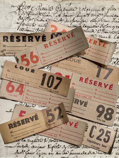 Vintage French Scrap Railway Tickets / Ephemera / Set of 10 Bundle — Myti